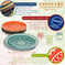 Annovero Colorful Dinner Plates, 10.5 Inch Diameter, Set of 6